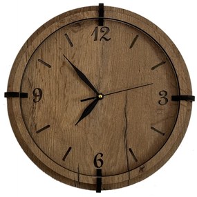 Li-Go "Kruh" Dřevěné hodiny 32/50 cm Provedení rámu, povrchu: dub světlý, rozměr obrazu: 32 cm