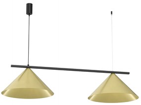 Závěsné svítidlo Capital, 2x zlaté kovové stínítko, (fi 46cm), b