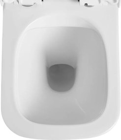 Mereo Mereo, WC závěsné kapotované, RIMLESS, 490x340x350, keramické, vč. sedátka, VSD83S