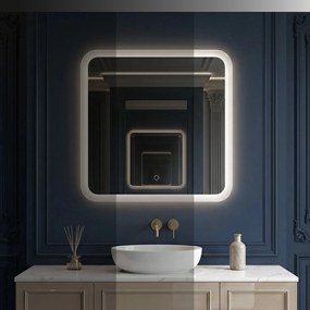 Tutumi Zrcadlo 70x70 cm s regulovatelným LED osvětlením HOM-01521