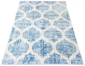 Kusový koberec Mřížka modrý 160x220cm