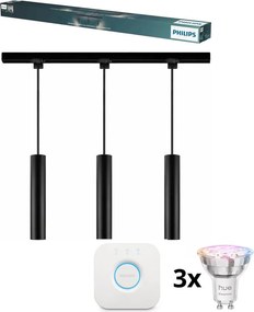 Philips-LED Stm lustr na lan v lišt sys EASYLINK HUE 3xGU10/4,7W/230V+Hue bridge