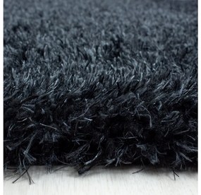 Ayyildiz Kusový koberec BRILLIANT 4200, kulatý, Černá Rozměr koberce: 160 cm KRUH