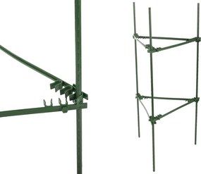 Trojúhelníková opěrná tyč pro rostliny, 120 cm, stabilní, do zahrady a na zahrádku, DIVODV