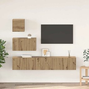 Sestava TV skříněk 4 ks Artisanový dub Kompozitní dřevo 3393437