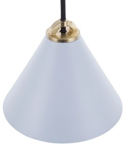 Závěsná lampa světle modrá ARAGON Beliani