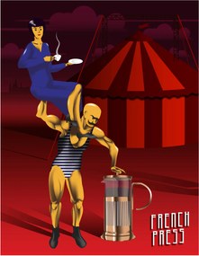 Michal Puhač | French press Rám: Bez rámu, Velikost: 60 x 40 cm