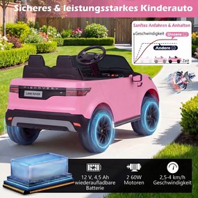 Costway 12 V Land Rover dětské elektrické odpružení autíčka LED music bezdrátové