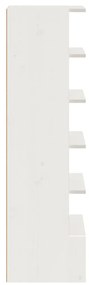 Botník bílý 52 x 30 x 104 cm masivní borové dřevo - Default Title