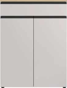 Šedobéžová/ve světle přírodní barvě skříňka 90x120x41 cm Cormano – Germania