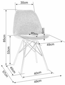 Olivová jídelní židle KEN BREGO