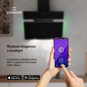 Klarstein Alina digestoř | 60 cm | Smart | 600 m³/h | Tichá | EEK A