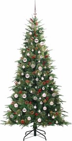 Umělý Skládací Vánoční Strom s stojanem Zelená 210 cm PE a PVC 3397434