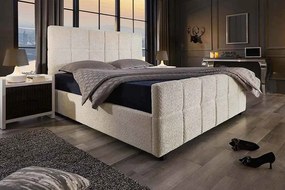 Designová postel Viola 160 x 200 cm krémová
