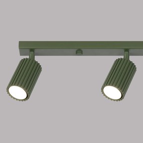 Sollux Lighting Stropní svítidlo KARBON 4L olivově zelené