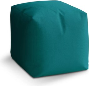Sablio Taburet Cube Zelenomodrá - 50x50x50 cm