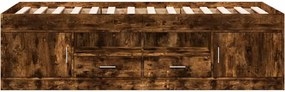 Válenda se zásuvkami bez matrace kouřový dub 100 x 200 cm 3280241