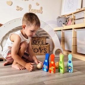 Tooky Toy Dřevěný bowling pro děti – zábava a rozvoj motoriky od 3 let