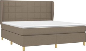 Box spring postel s matrací taupe 160x200 cm textil 3128537