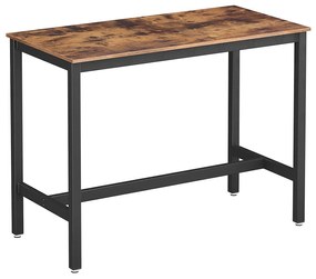 EmaHome Barový stůl 120 x 60 x 90 cm / hnědá / černá