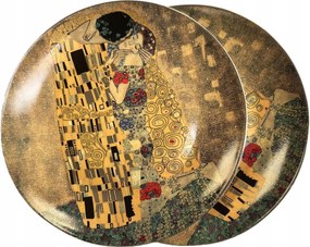 Sada dvou talířů 20 cm Gustav Klimt Sada 2 ks Ideální Dárek