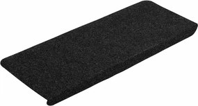 Samolepicí podložky na schody 30 ks černé 65x24,5x3,5 cm 3365908