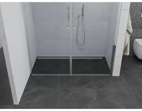 Mexen Pretoria Duo, 2-křídlé sprchové dveře do otvoru 140 cm, 6mm čiré sklo, chromový profil, 852-140-000-02-00