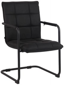 Bhm germany Konferenční židle Gandia, pravá kůže, černá / černá