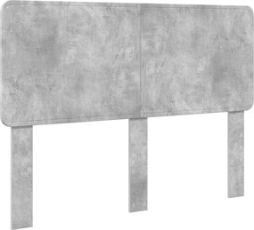 Rám postele s čelo Betonově šedá 160 x 200 cm Kompozitní dřevo 3412761