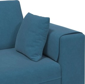 Pohovka Modrá 250 x 77 x 76 cm samet 3335152