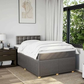 Box spring postel s matrací taupe 120x200 cm textil 3289741