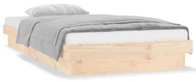 Rám postele s LED světlem 75x190 cm Small Single masivní dřevo - Default Title