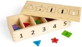 Bigjigs Toys Třídění barev, tvarů a čísel / od 12 měsíců