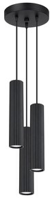 Sollux Lighting Závěsné svítidlo KARBON 3P Černá