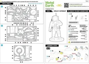 Metal Earth 3D puzzle Premium Series: Apollo 11 Astronaut / 75 dílků /
