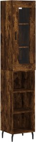 Skříň highboard kouřový dub 34,5 x 34 x 180 cm kompozitní dřevo 3199382