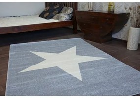 koberec NORDIC Hvězda Šedá/krémový G4581 velikost 240x330 cm | krásné koberce cz