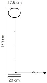 Nordlux - Stojací lampa ALTON 1xE27/25W/230V černá