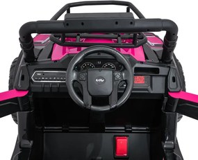 Elektrické terénní autíčko UTV LIFT růžové