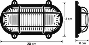 Venkovní mosazné světlo Bulkhead ECO57