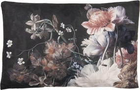 Polštář s motivem pivoněk a narcisek s výplní - 60*40 cm