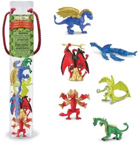 Set figurek a příslušenství safari ltd. designerská tuba - draci 2
