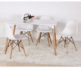Bílý jídelní stůl DIDIER 4 NEW 120x70 cm