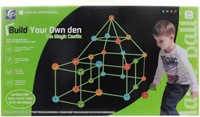 ORION Stavebnice 3D skládačka / 128 dílků / míčky a tyčinky / od 3 let
