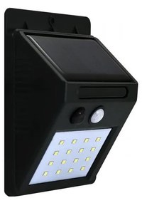 Polux | LED Solární nástěnné svítidlo se senzorem LED/2,2W IP44 | SA0731