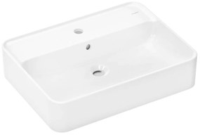 Hansgrohe Xuniva Q - Umyvadlo na desku, 60x45 cm, s přepadem, otvor pro baterii, bílá 60172450