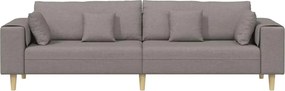 Pohovka Taupe 250 x 77 x 76 cm textil 3335148