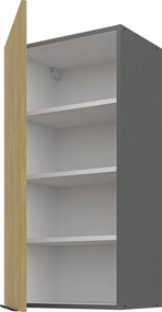 CREMONA ac | horní skříňka 45 G-90 1F policová | 45 cm | VYSOKÁ | antracit/cremona