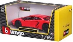 Bburago Plus Lamborghini Aventador LP 750-4 SV Red / měřítko 1:24