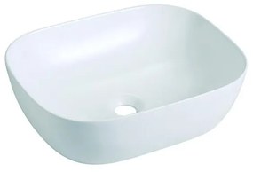 Bathco 4072 - Umyvadlo na desku OLEA 49x40 cm porcelán/bílá